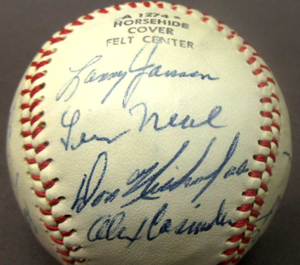 1950's unknown team PCL BASEBALL PLAYERS 17 signature autographed ...