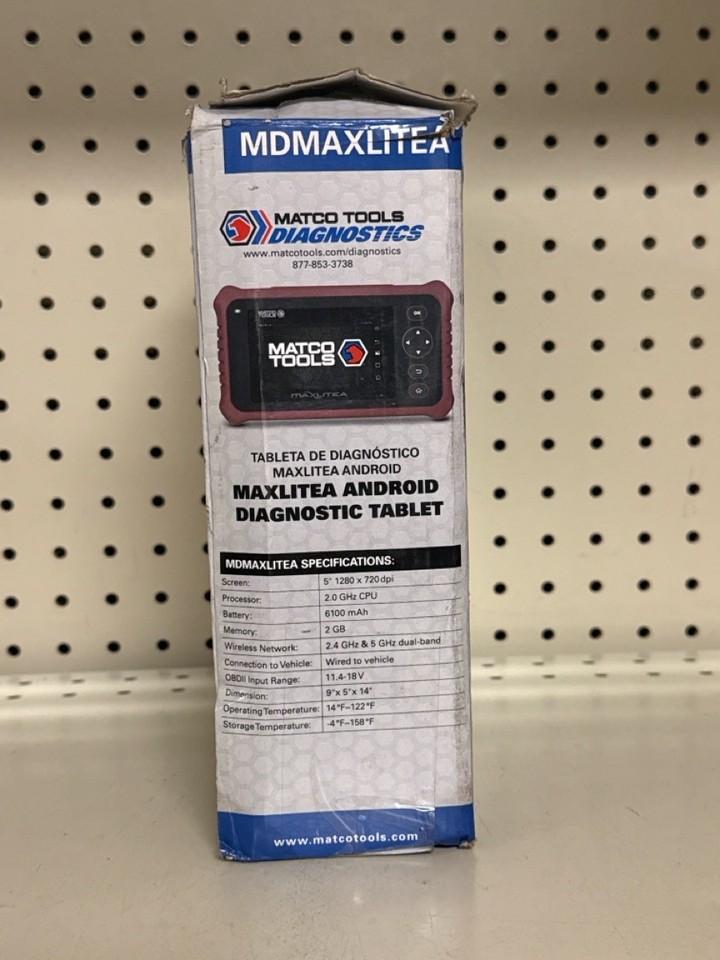 MATCO TOOLS Maximus LiteA Diagnostic Scan Tool, No. MDMAXLITEA ...