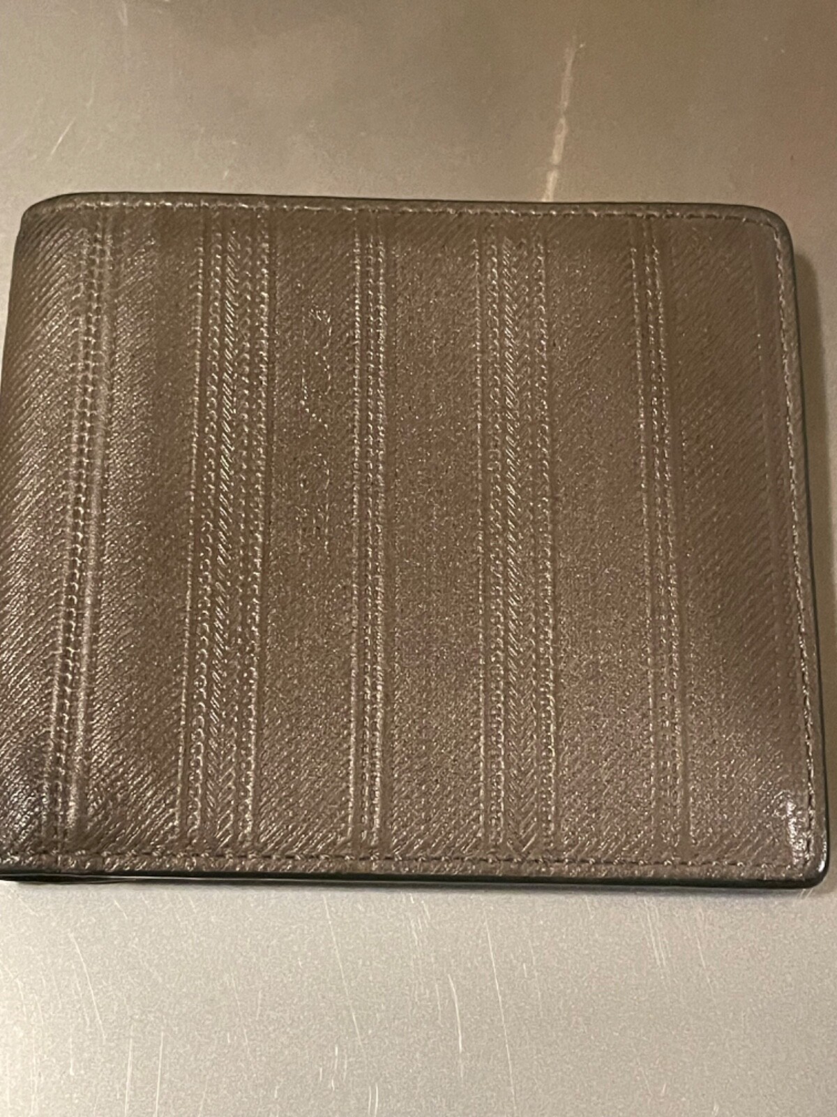 mens genuine retro coach wallet - gray (good shape, r… - Gem