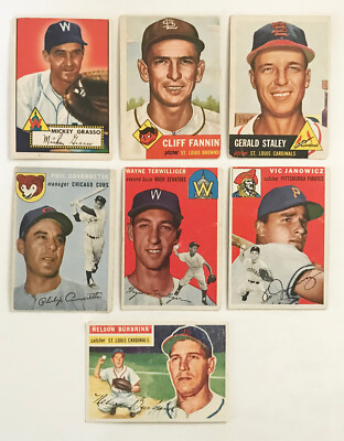 1952-56--TOPPS CARDS--LOT OF 7 (JAN0WICZ-CAVARRETTA)--VG | eBay