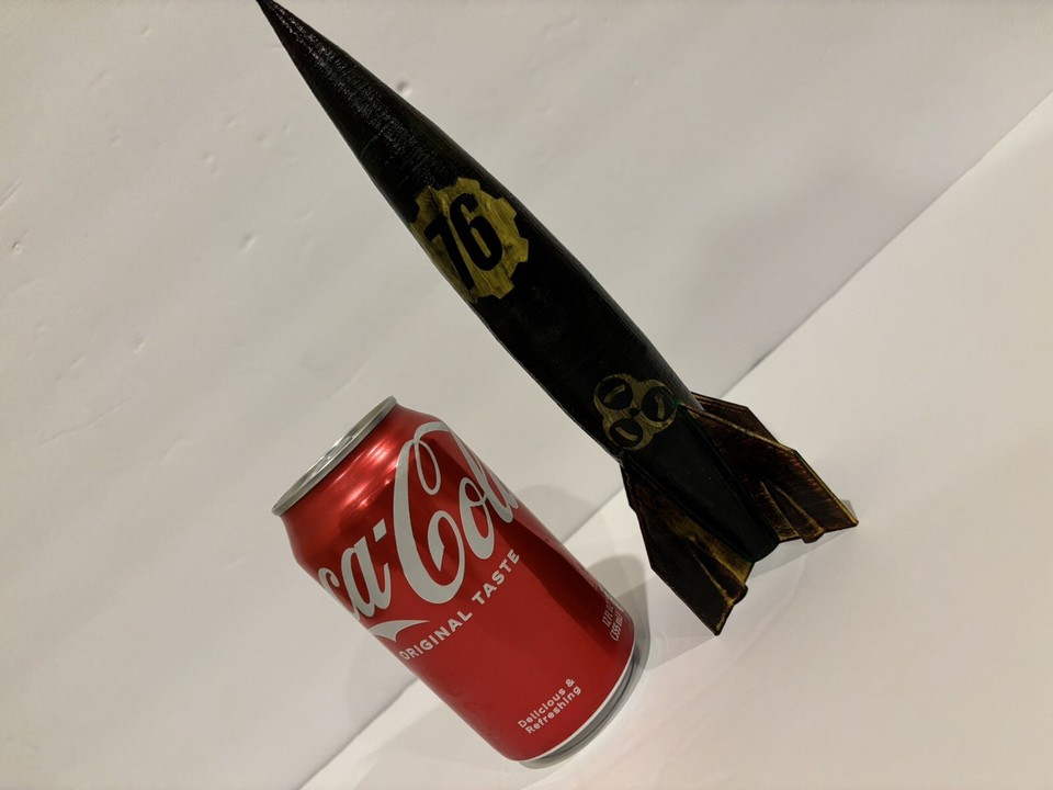 Fallout 76 Mini Nuke Prop 3D Printed Display Figure Game Replica Decor ...