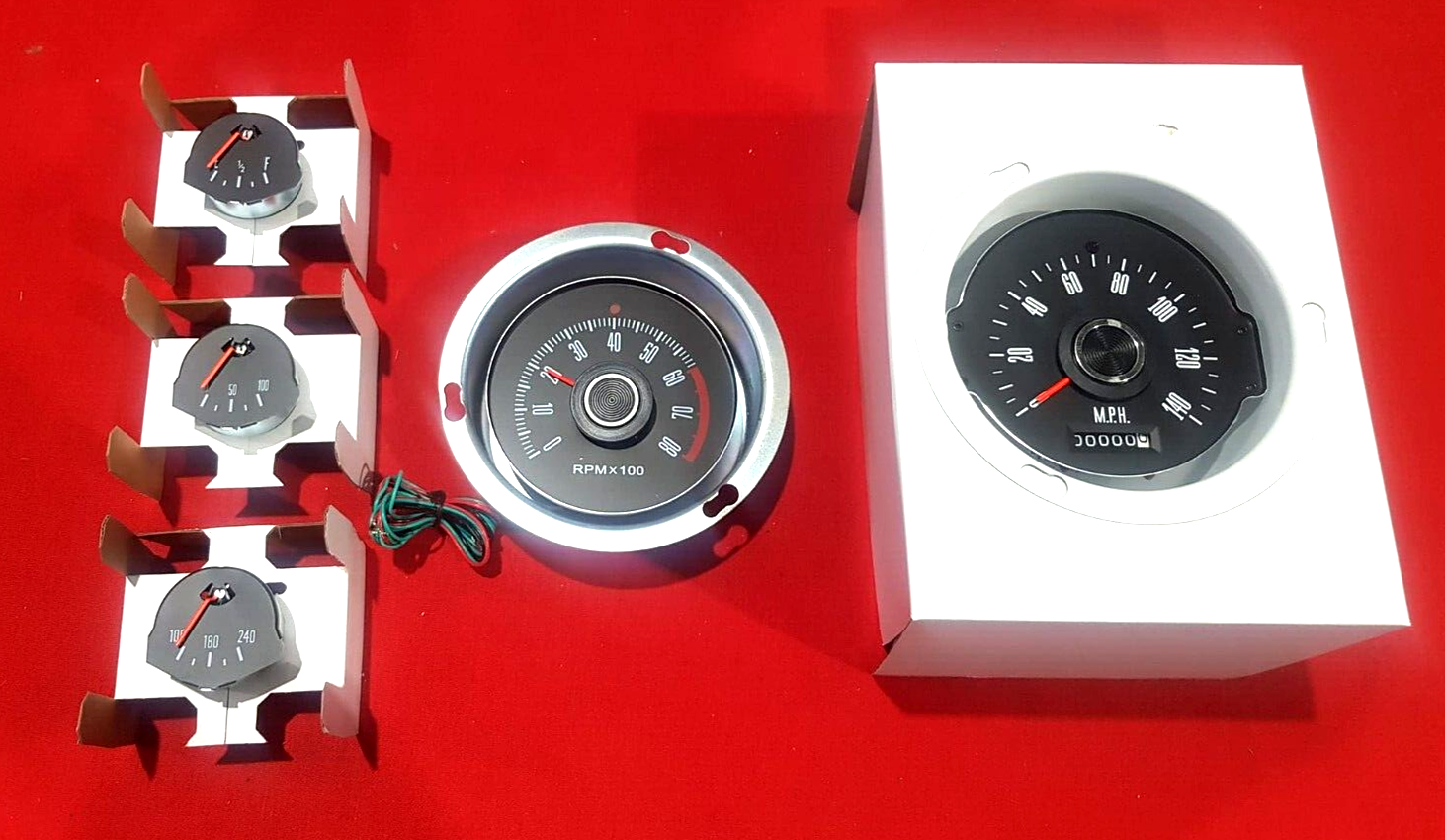 FORD FALCON XW XY GT HO GS DASH GAUGE SET FUEL OIL TEMP SPEEDO TACHO ...