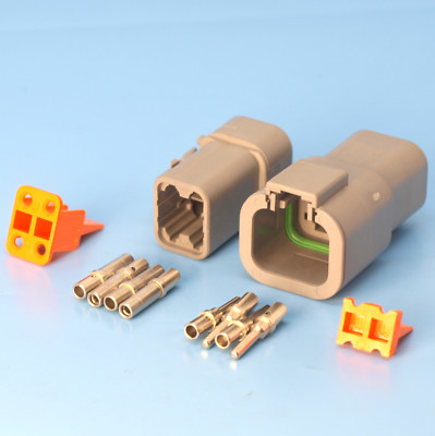 Deutsch DTP Series 4 Pin Way Connector Male & Female DTP04-4P DTP06-4S ...