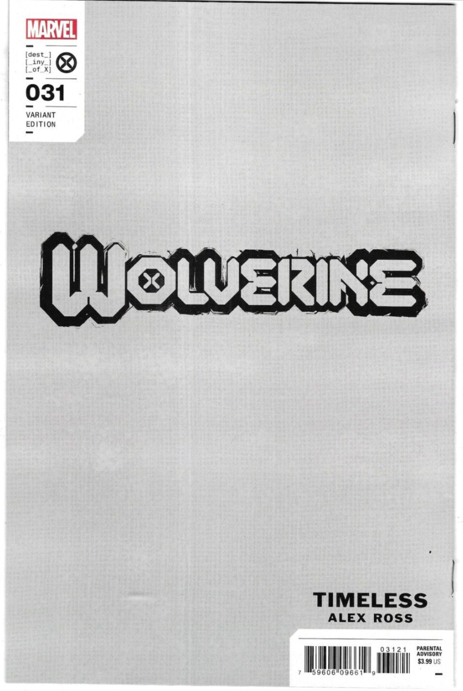 Wolverine Comic 31 Cover C Variant Alex Ross First Print 2023 Percy Ryp ...