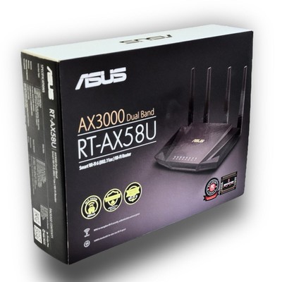 ASUS RT-AX58U AX3000 Dual Band Gaming WIFI 6 Wireless Router | eBay