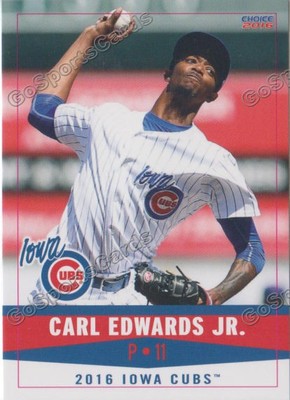 2016 Iowa Cubs CJ Carl Edwards Jr RC Rookie Chicago | eBay