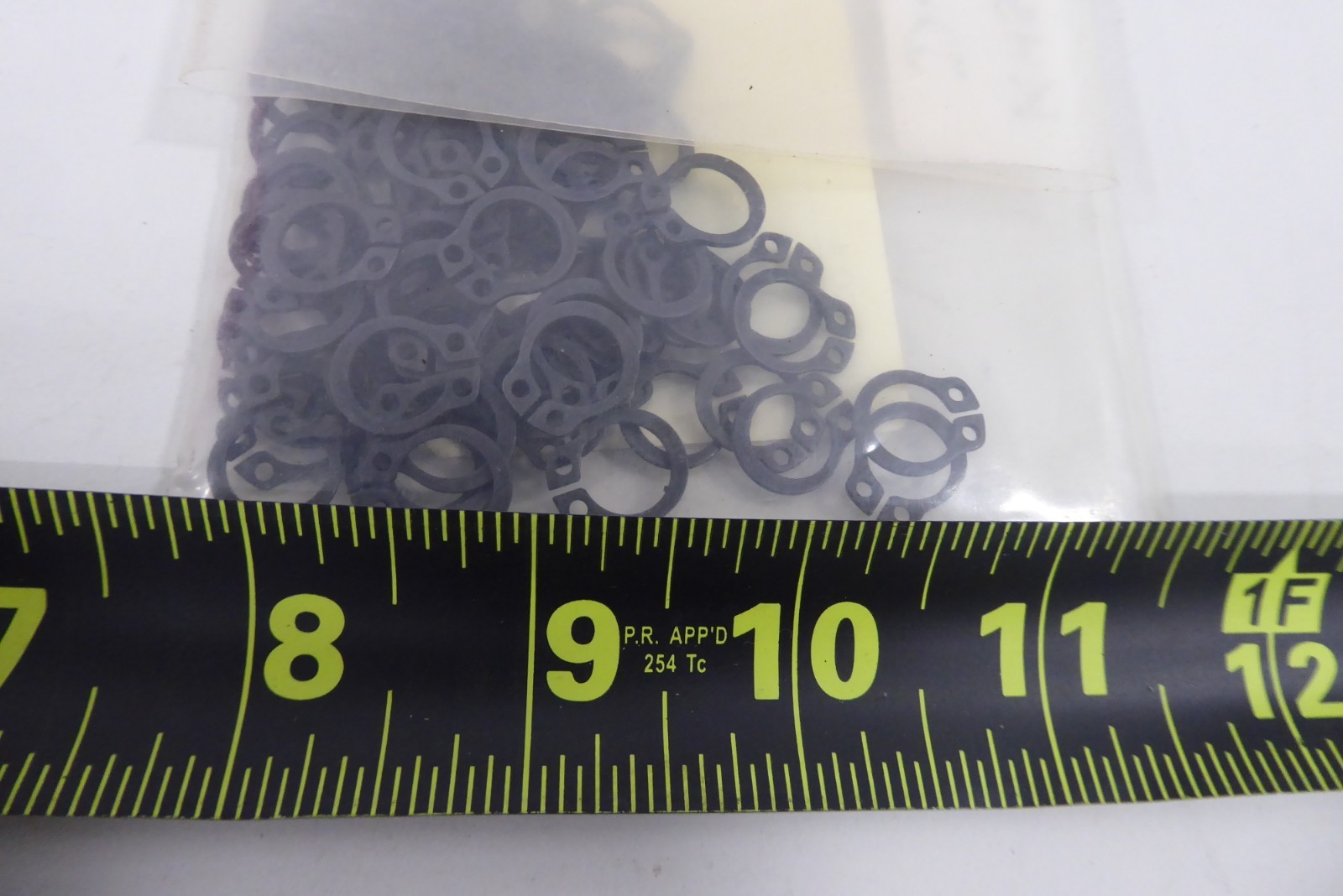 KHS D-471 M10 Retaining Ring 10mm .3/9.6mm x 1mm (Pack of 100) D471/10 ...