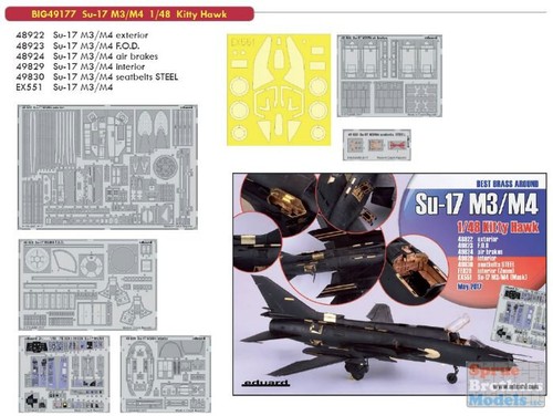 EDUBIG49177 1:48 Eduard BIG ED Su-17 M3/M4 Fitter Super Detail Set (KTH ...