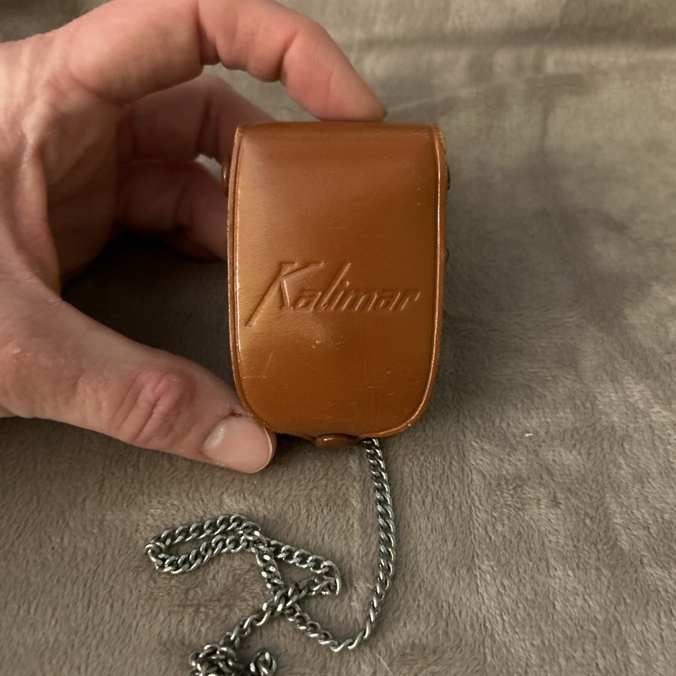 Vintage Kalimar Exposure Light Meter & Leather Case Polaroid Kodachrome ...