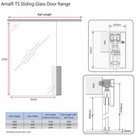Home Interior Sliding Door Tempered Glass Heavy Duty & Running Rail ...