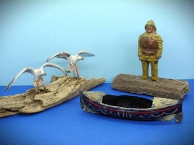 BRITAINS LEAD 1934 RNLI LIFEBOATMAN RARE LIFEBOAT & JOHILLCO SEAGULLS ...