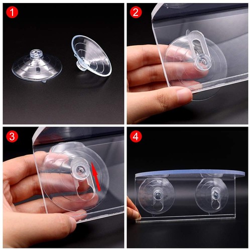 2Pack Aquarium Shelf,Transparent Acrylic Ledge Plants Holder for ...