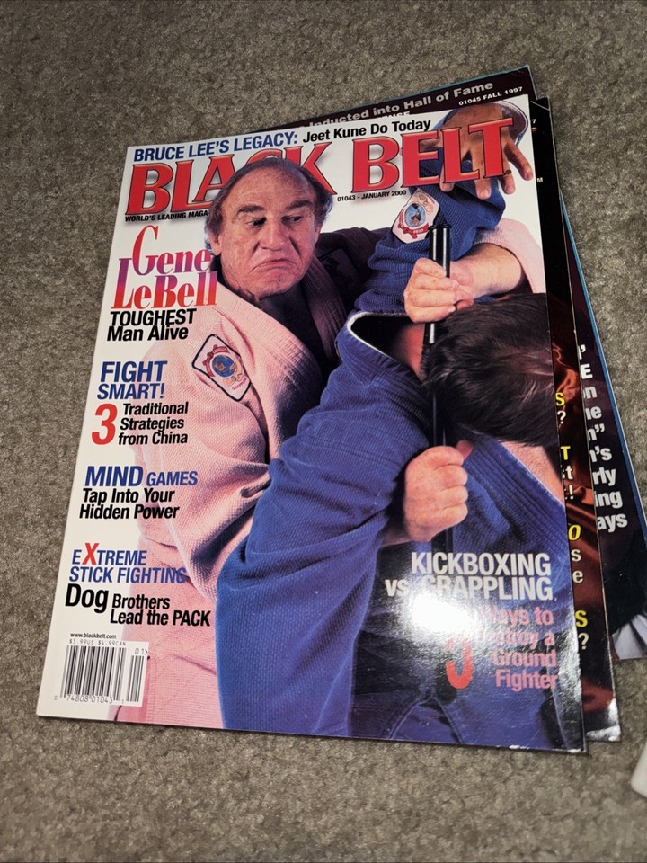 Black Belt Magazine January 2000 Gene LeBell Kickboxing Grappling UFC ...