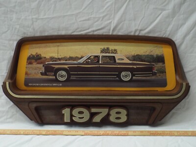 3D Dealership Poster/Showroom Sign 1978 Lincoln Town Car 78 Ford Dealer ...