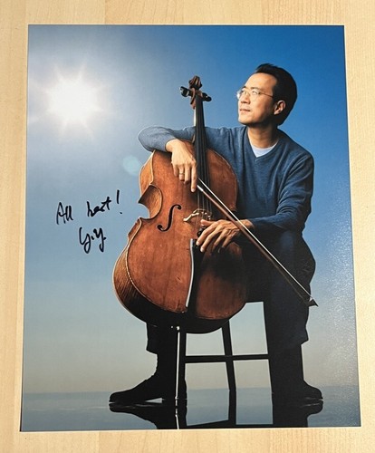 YO YO MA HAND SIGNED 8x10 PHOTO AUTOGRAPHED LEGENDARY CELLIST COA | eBay