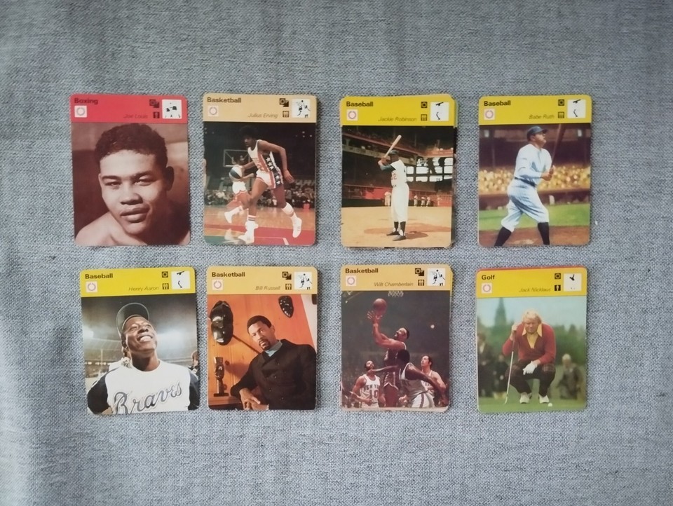 Lot Of (62) 1977 Sportscaster Cards. 60 Printed In Italy. 2 Printed in ...