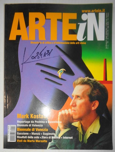 ARTE IN Magazine September 2001 - SIGNED by cover featured artist Mark ...