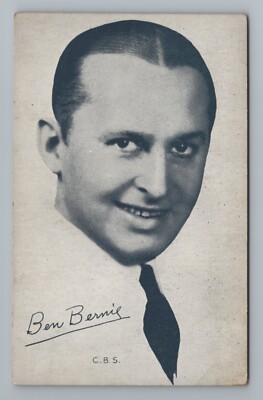 Ben Bernie CBS Arcade Card VTG Postcard | eBay