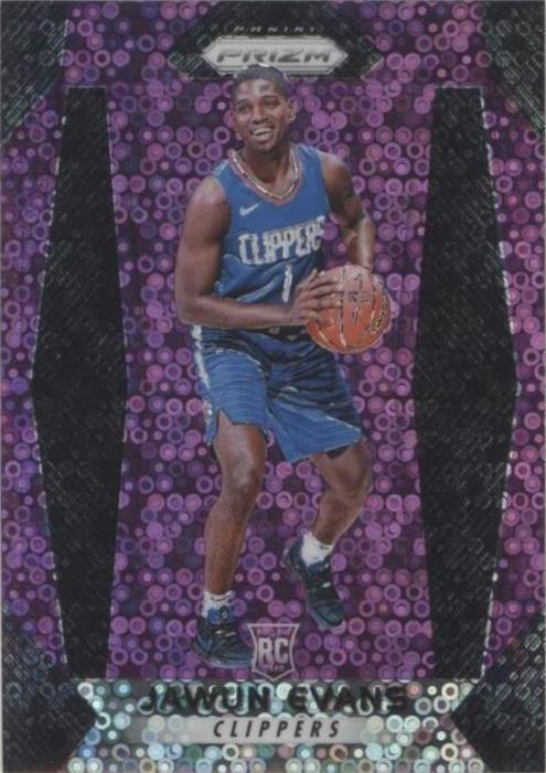 2017-18 Panini Prizm - Jawun Evans #216 Purple Fast Break Prizm /75 (RC ...