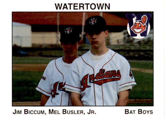 1996 Watertown Indians Team Issue #NNO Bat Boys Jim Biccum Mel Busler ...
