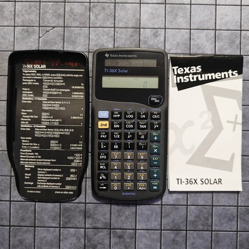 Texas Instruments Ti-36x Scientific Calculator Solar Advanced AC SAT AP ...