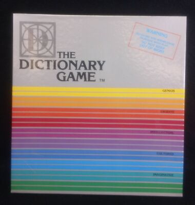 THE DICTIONARY GAME Made by intellichance | eBay