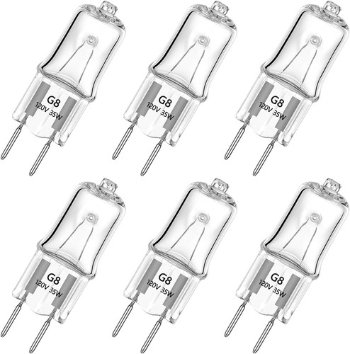 6 Pack G8 Base JCD Type Light Bulb 35W 120V 35 WATT Fast USA Shipping ...