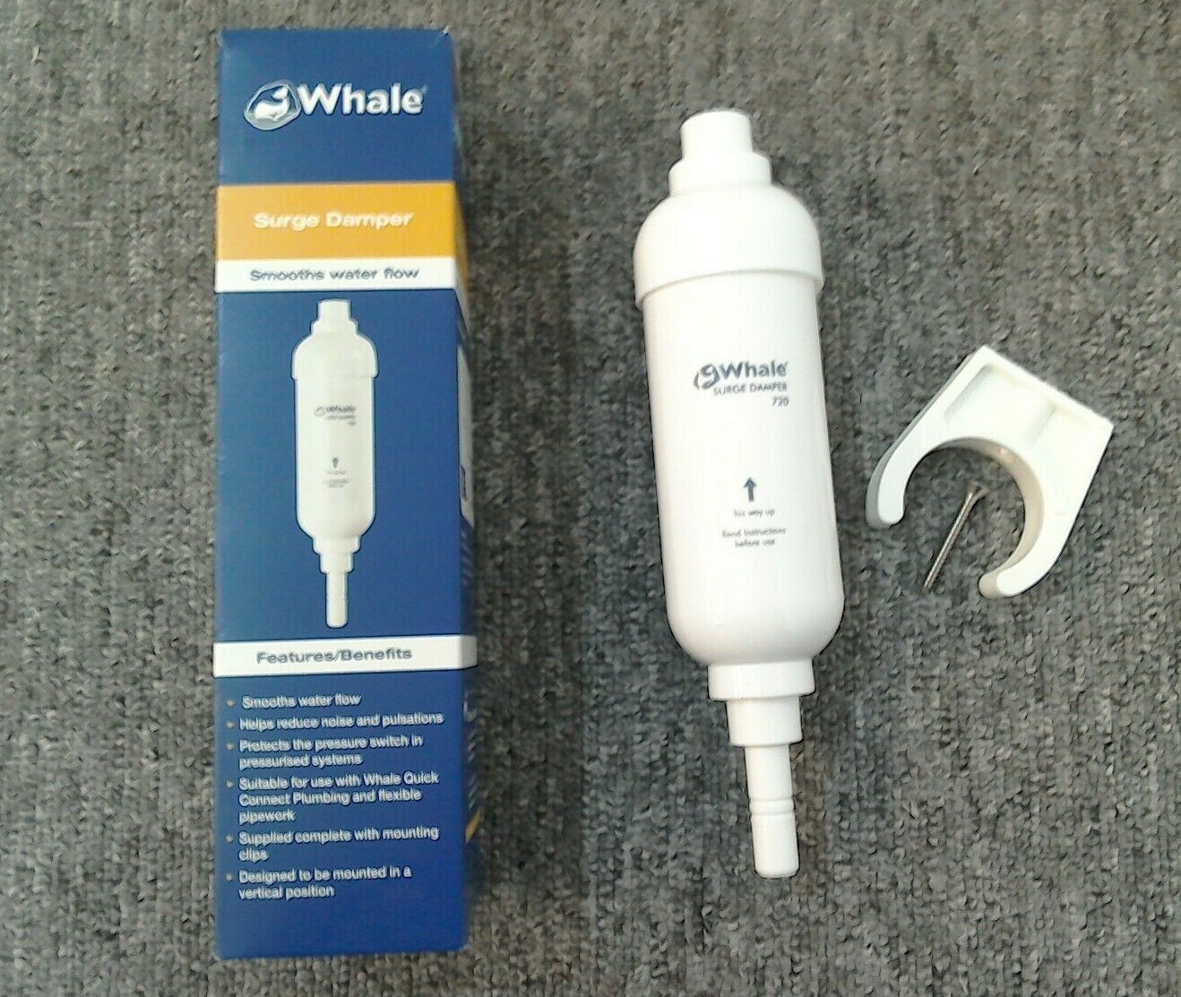 Whale Water System Surge Damper 12mm Connection WS7205 Caravan ...