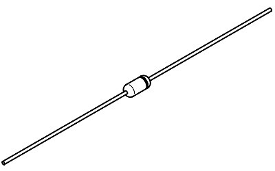 1N936B JEDEC DISCRETE 1N DIODE OUTLINE 2-PIN DO-7 THROUGH HOLE 1N93 ...