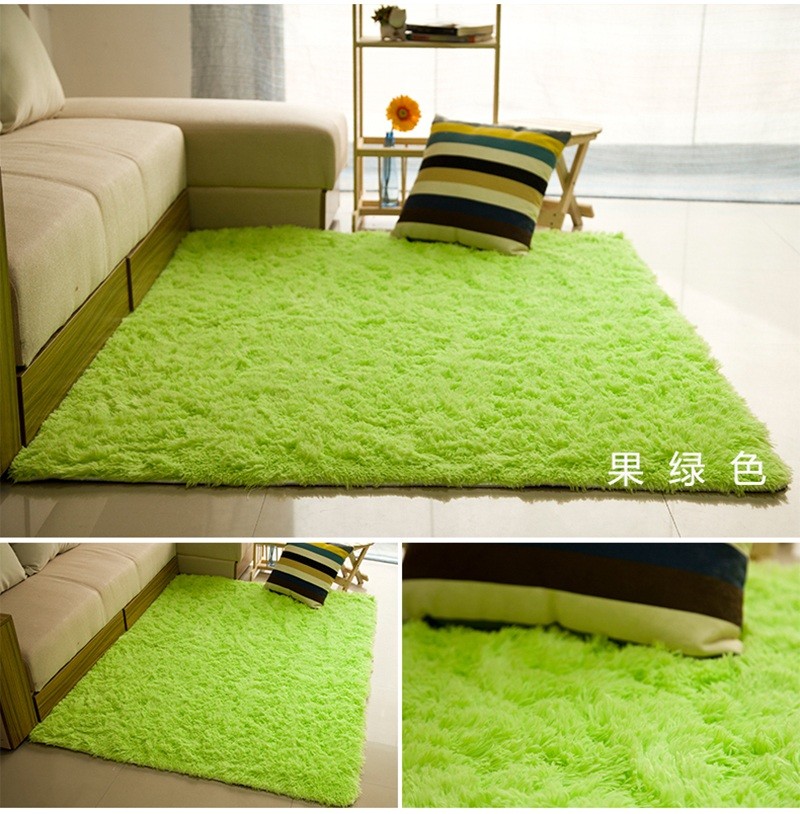 Shaggy Fluffy Rugs Anti-Skid Area Rugs Dining Room Carpet Home Bedroom ...