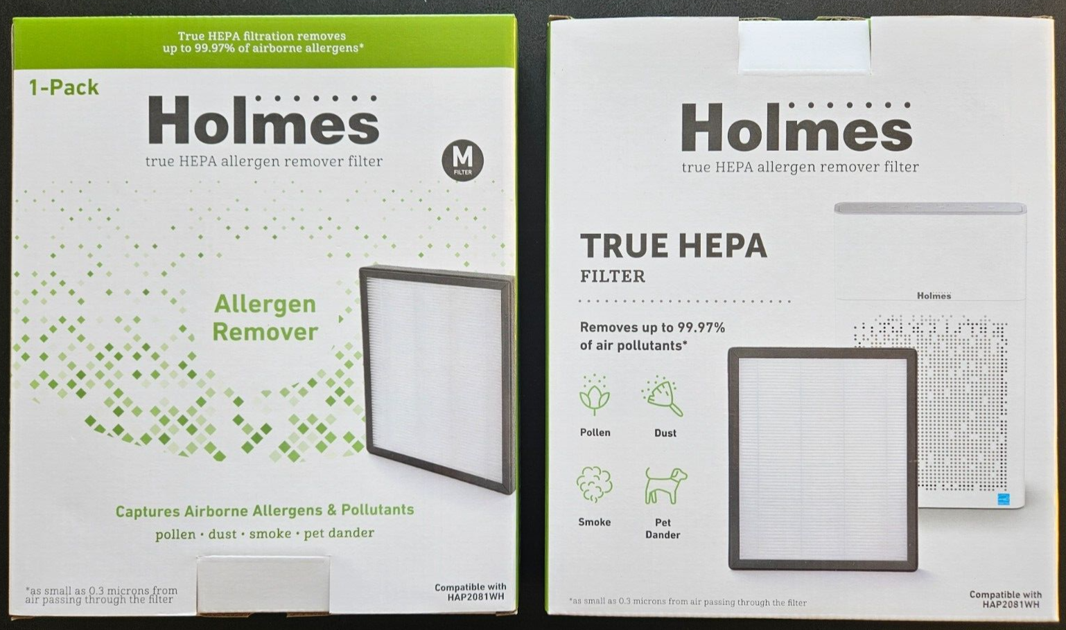2x Holmes HAPF1009 True HEPA Air Purifier Filter M - Compatible W ...