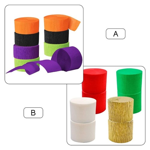 Red Halloween Party Supplies Black Streamer Paper Birthday | eBay