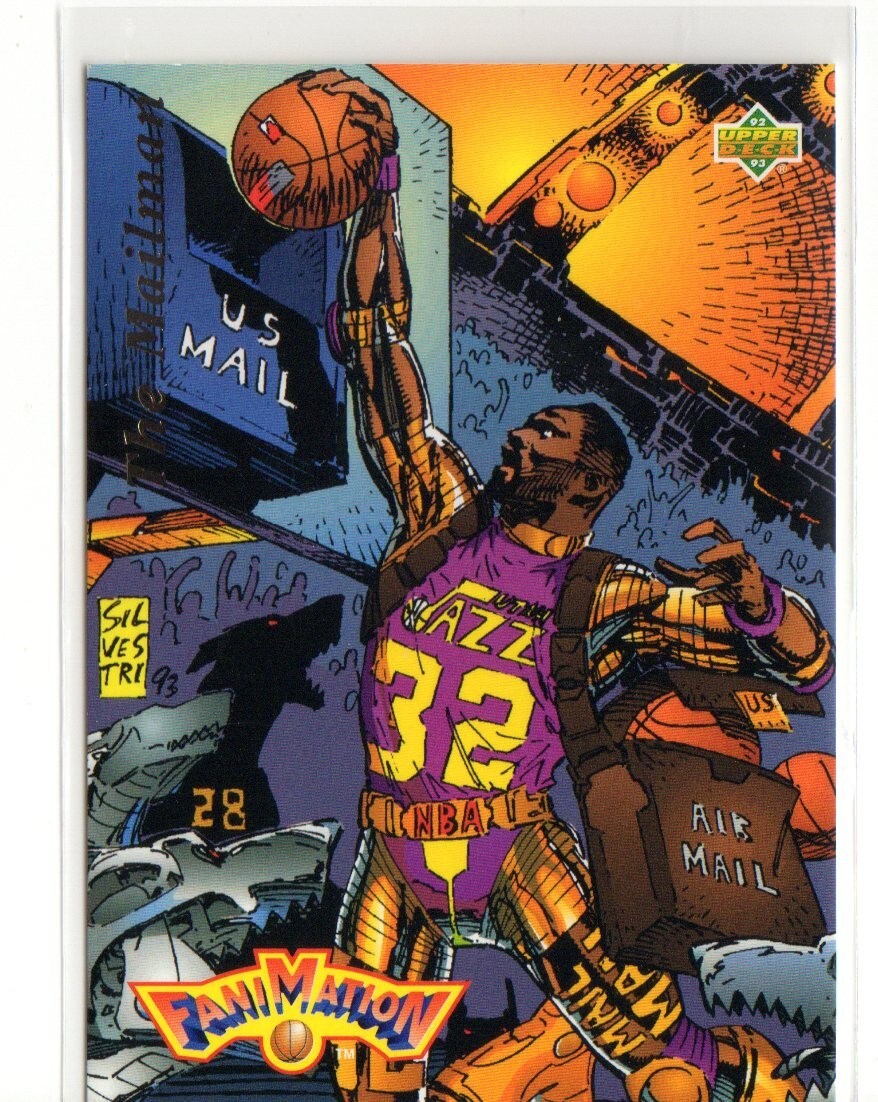 KARL MALONE 1992-93 UPPER DECK FANIMATION THE MAILMAN #508 (ID N630) | eBay