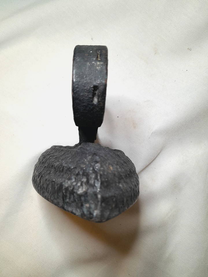 Early Antique Heavy Hand Forged Primitive Sad Iron, 4.5lbs, Applied ...