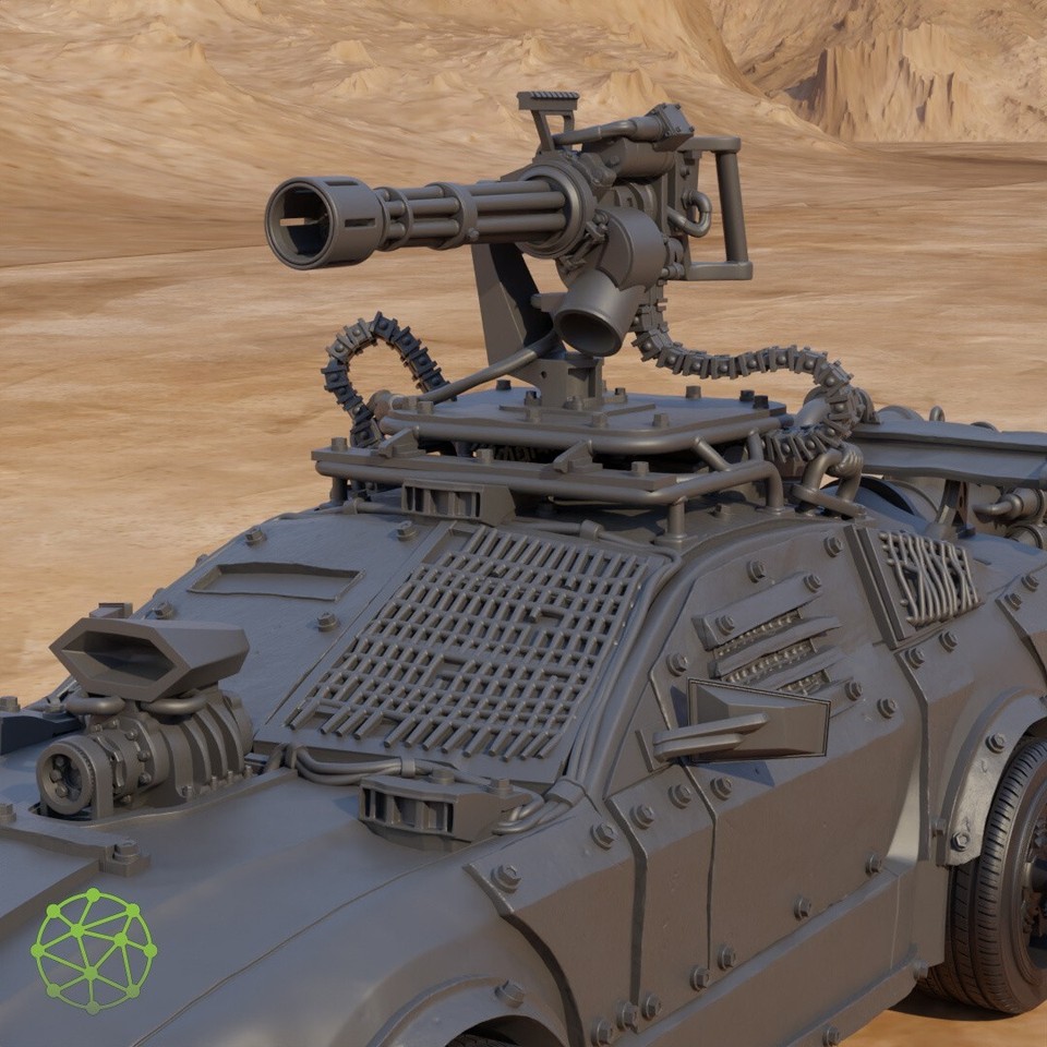 Armored Car with Chaingun | Post Apocalyptic | Car Wars | Gaslands ...