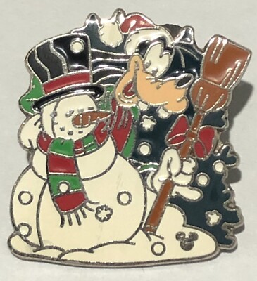 Disney Goofy Snowman Hidden Mickey Pin Cast Member Lanyard | eBay