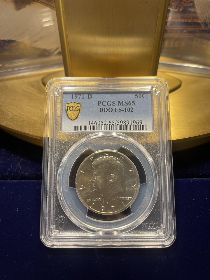 1971-D 50C DDO FS-102 Kennedy Half Dollar - Double Die Obverse PCGS ...
