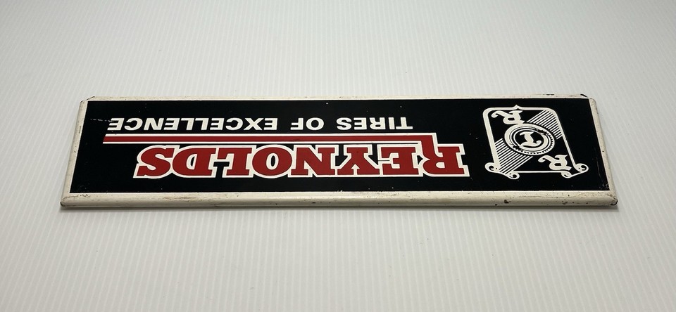 Vintage Reynolds Tires Sign Original Classic Gas & Oil | eBay