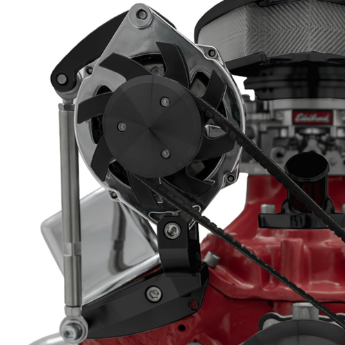 Small Block Chevy Passenger Side Alternator Bracket Short March Billet ...