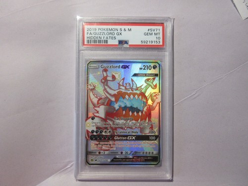 PSA 10 Shiny Guzzlord GX Full Art Hidden Fates Pokemon Card | eBay