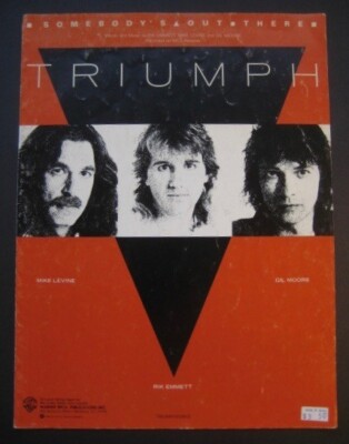 Somebody's Out There by Triumph sheet music Rik Emmett Gil Moore | eBay