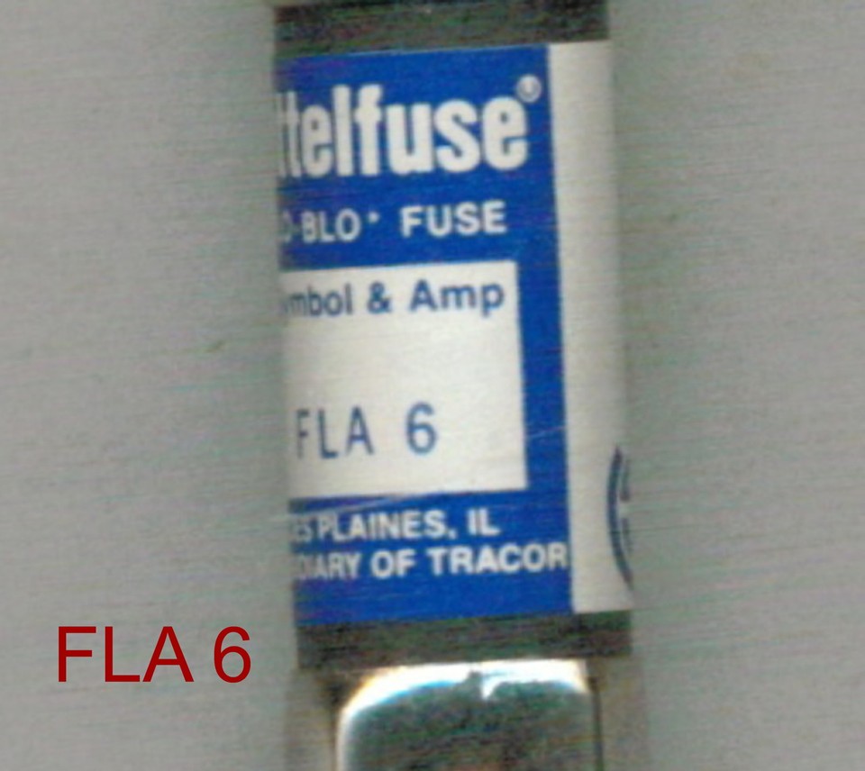 NEW LITTELFUSE FLA6 FUSE FLA 6 6 AMP FLA 125 VOLT | eBay