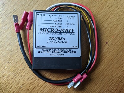 BOX21 BOYER IGNITION BOX for BSA A75 ROCKET 3 TRIUMPH T150 T160 TRIDENT ...