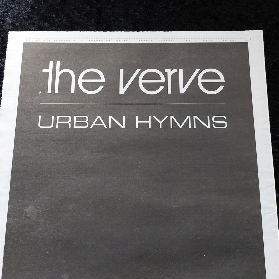 THE VERVE - Urban Hymns - Original Poster Size Music Press Advert From ...