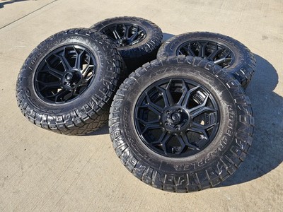 18x9 Fuel Siege D706 Jeep Sequoia black wheels rims -12 NITRO | eBay