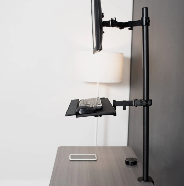Vivo NEW Full Motion Universal 26 Inch Keyboard & Mouse Pole Mount ...