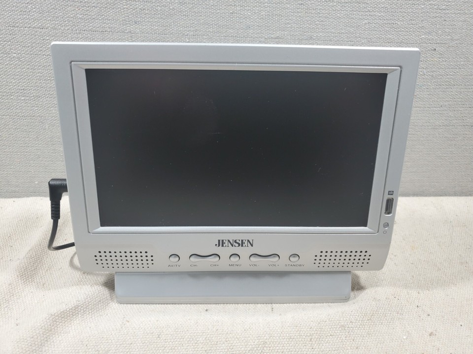 Jensen 7" TFT LCD Color TV w Dock Remote & Manual. JTFT-700 | eBay