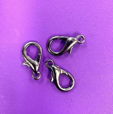 18X Round Lobster Claw clasp w/ring Size: 23 mm, black color | eBay ...