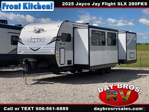 25 Jayco Jay Flight SLX 280FKS Travel Trailer Towable RV Camper Front ...