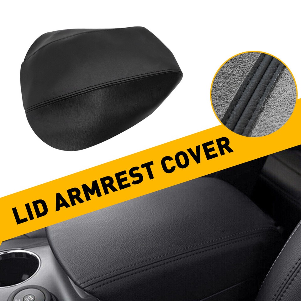 2011-2018 Ford Explorer Front Leather Console Lid Armrest Cover Black ...